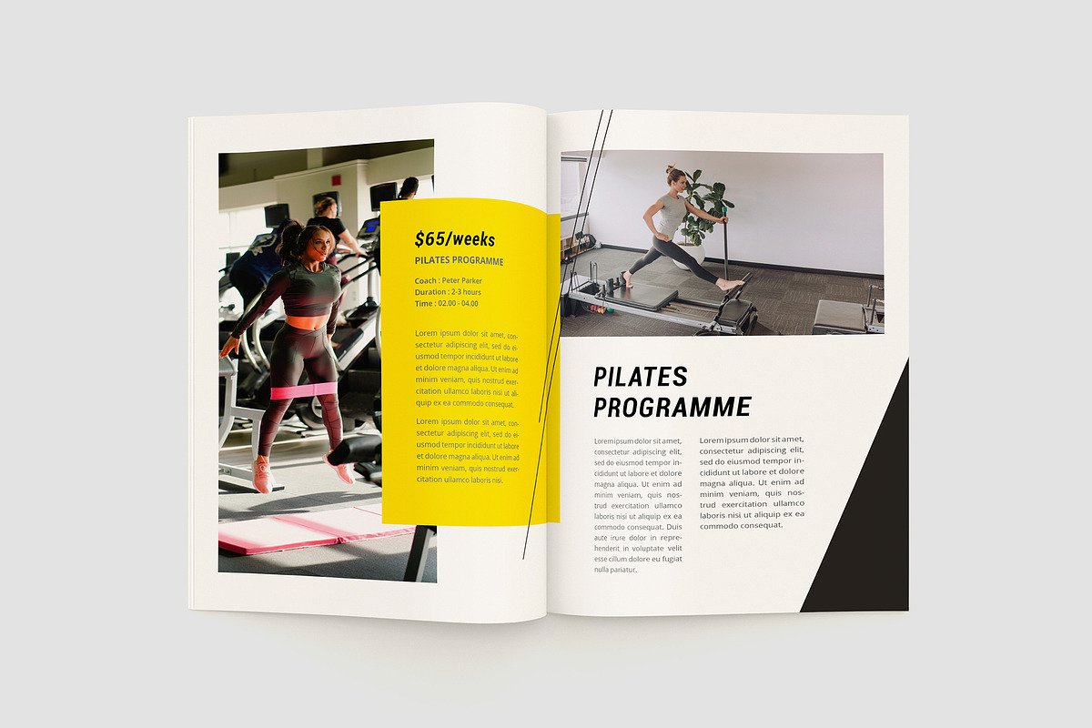 Fitness Catalog Brochure, a Brochure Template by AQR Studio
