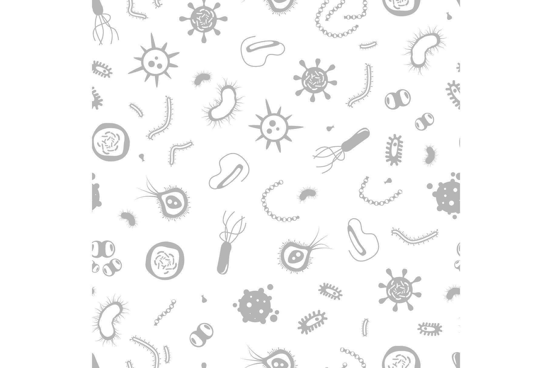Microbes pattern. Bacteria and | Background Graphics ~ Creative Market