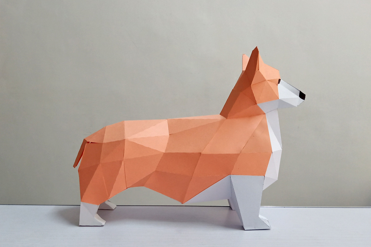 DIY Corgi dog - 3d papercraft, a Templates & Theme by PAPER amaze ...