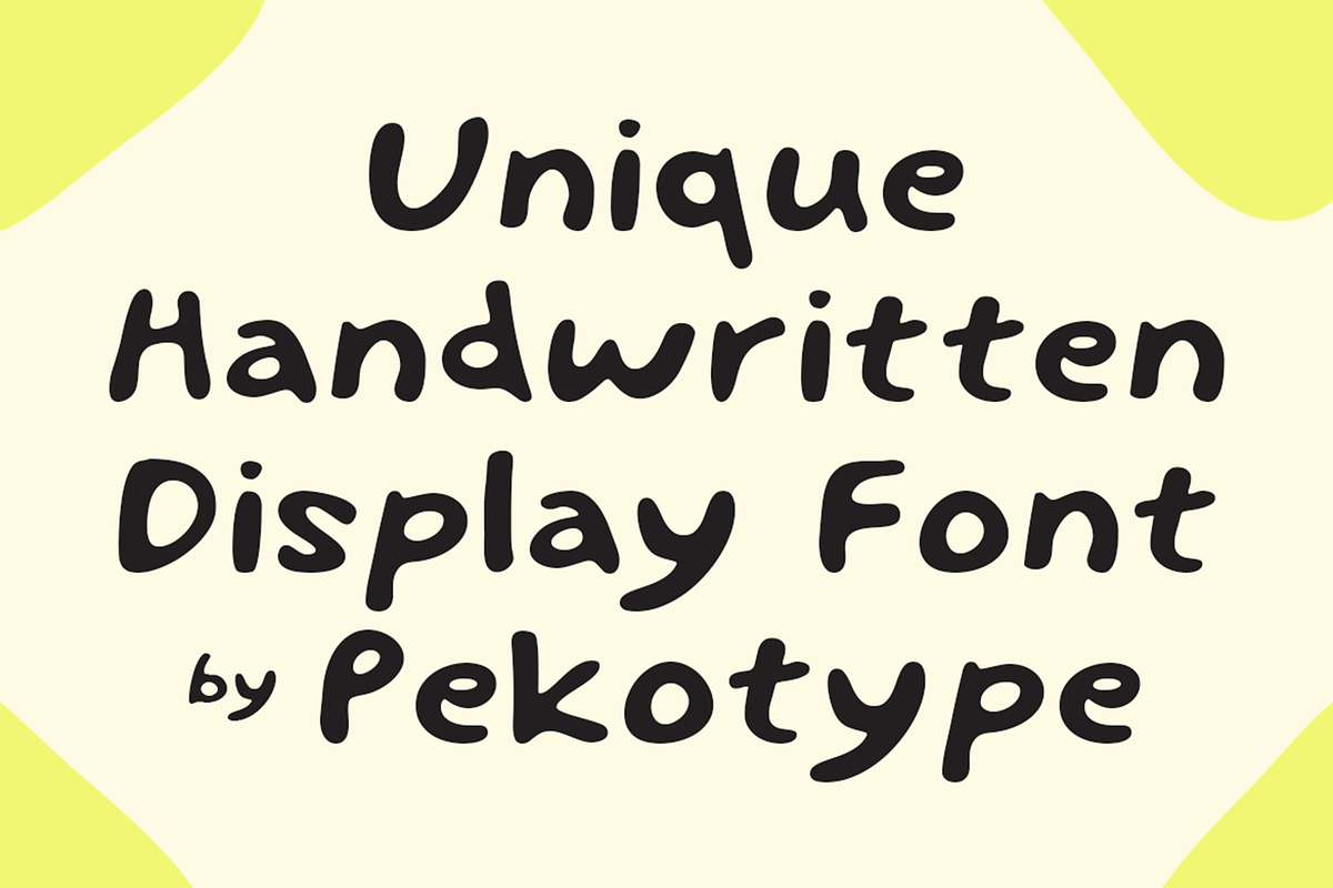 WAKUPO - Unique Display Font, a Font by Pekotype