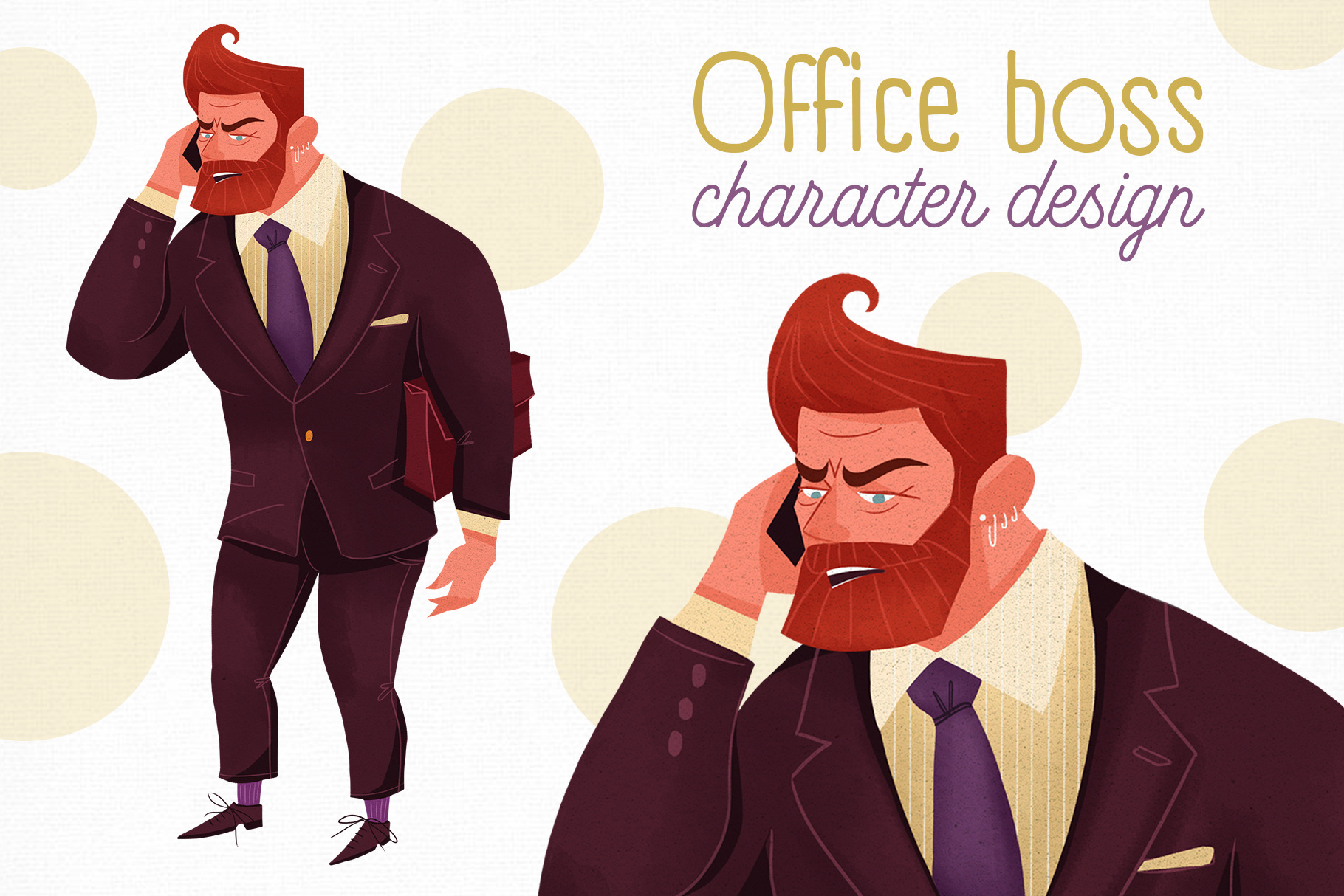 The office boss, a Work Illustration by Janna Bulankova