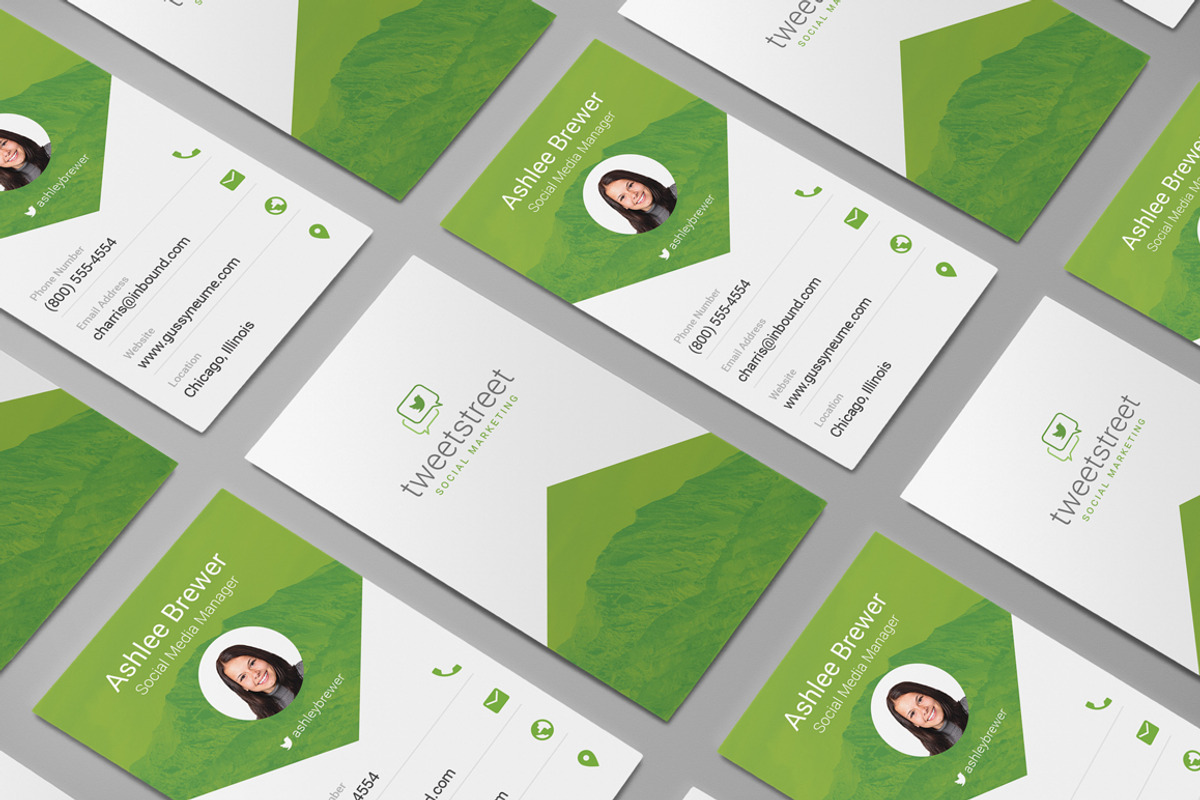 Sleek Material Design Business Card, a Business Card Template by ...