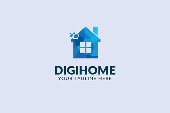 Digihome Logo, a Branding & Logo Template by Birka Studio
