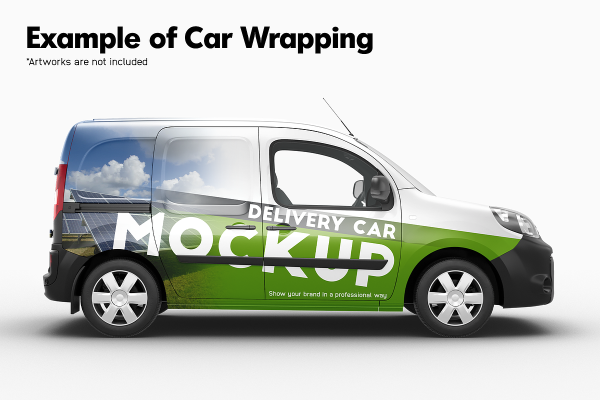 Delivery Car Mockup 8, an Advertising Mockup by Mockupix