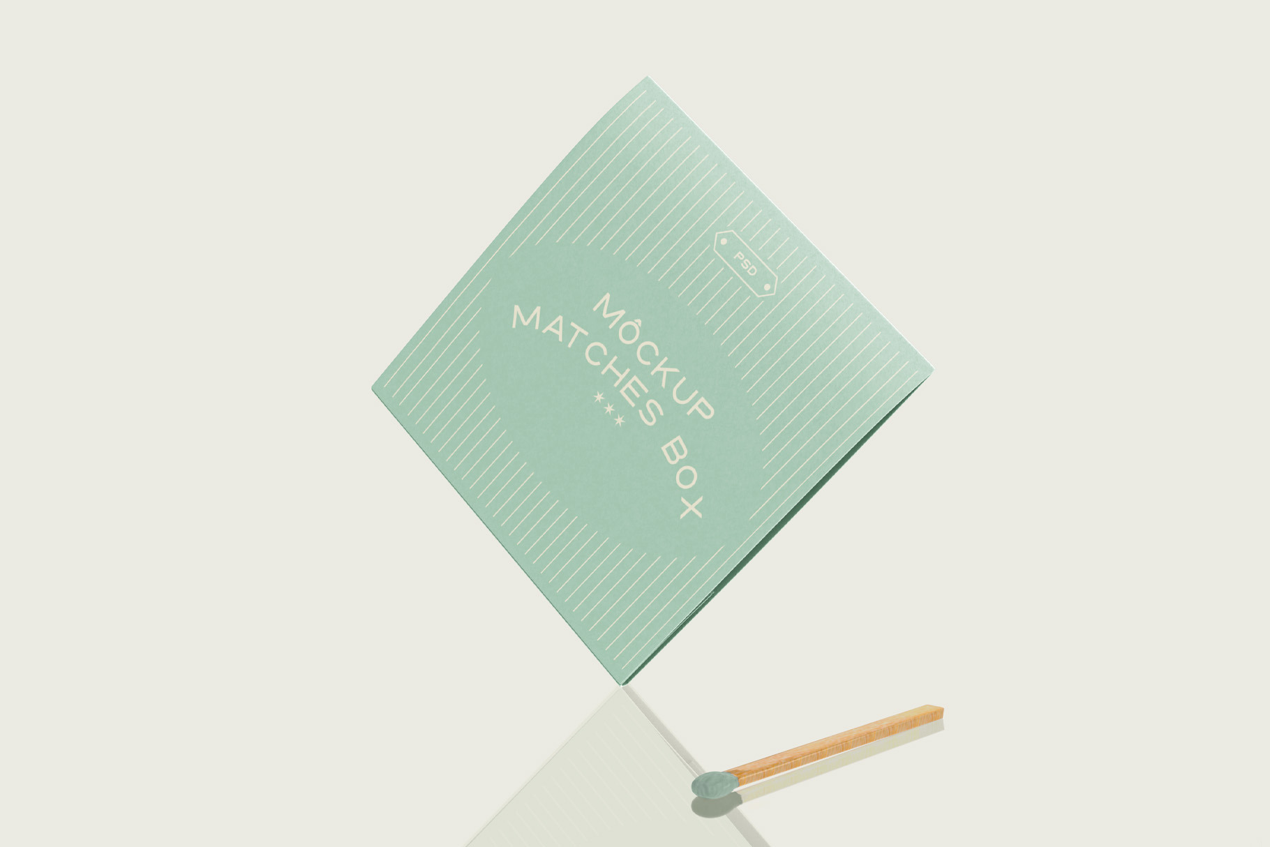 3d Matchbook Mockup, a Print Template by The Rose Project