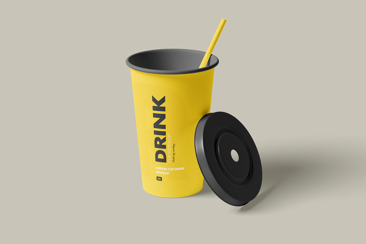 Drink Cup Mockup Set, a Cups & Container Mockup by Toasin Studio