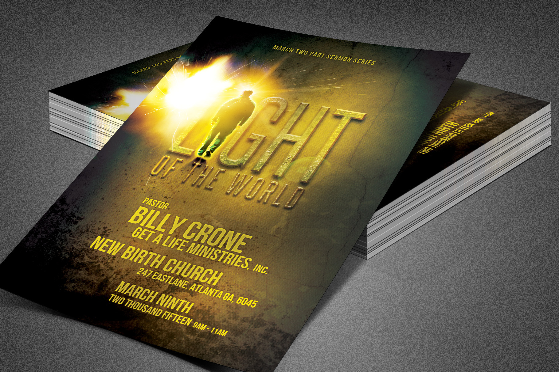 Light Church Flyer Template | Flyer Templates ~ Creative Market