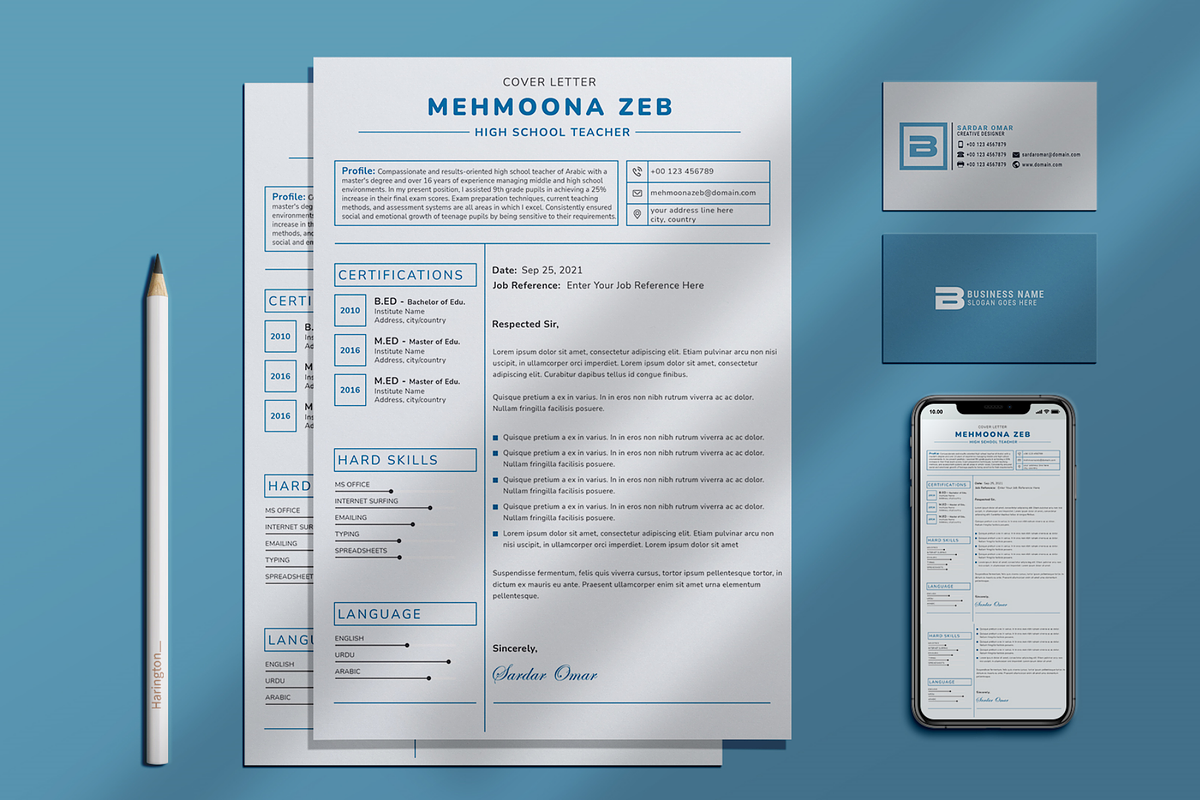 Minimal & Light - Resume/CV Template