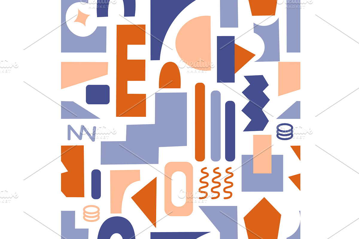 Seamless background of geometric, an Illustration by Ratul | Creative ...