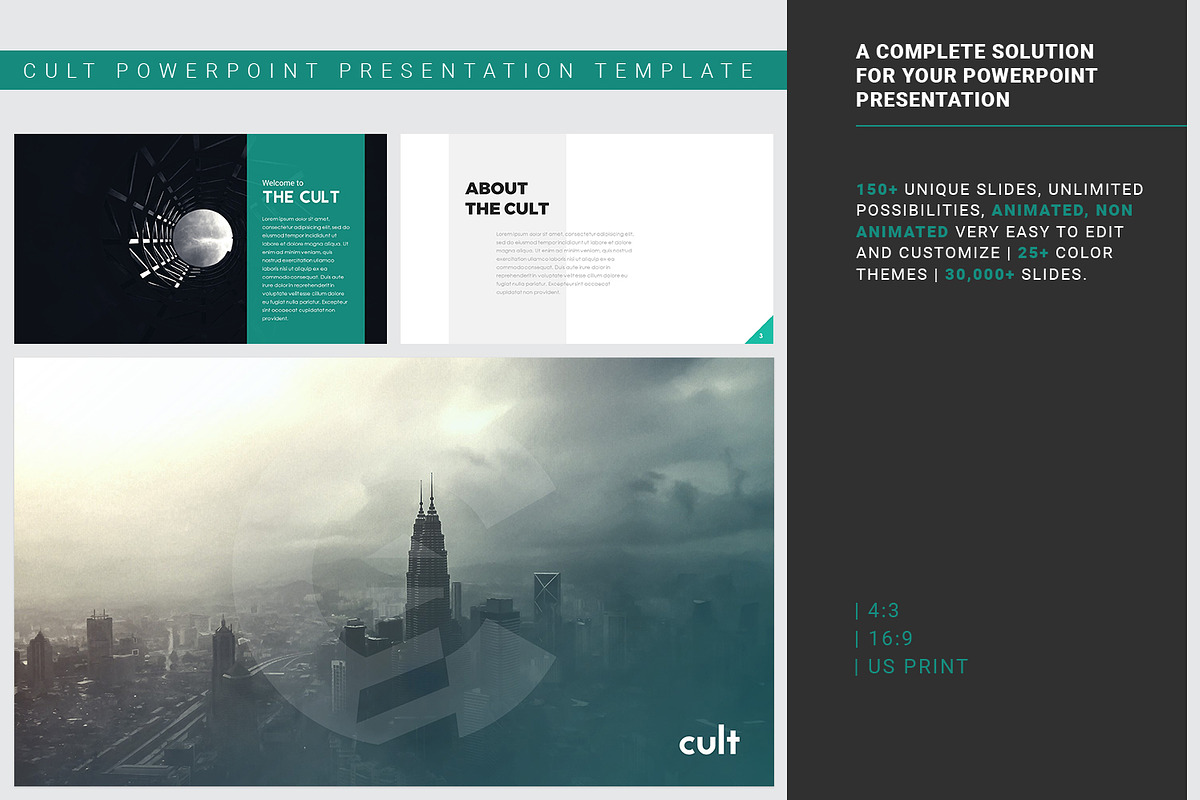 Powerpoint Template - Cult, a Presentation Template by ThemeDevisers