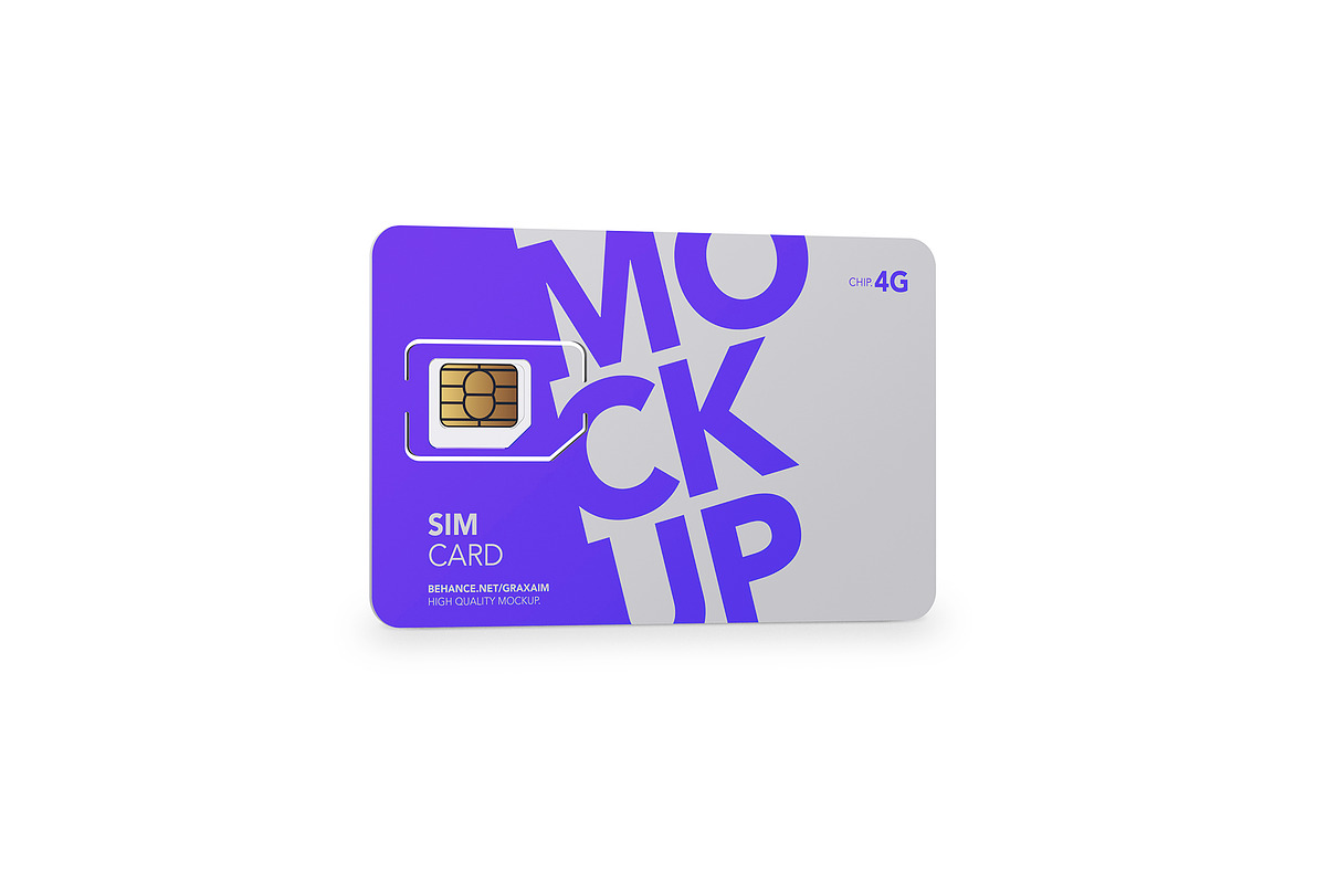 SIM Card - Chip - Mockup, a Product Mockup by Graxaim Mock-up