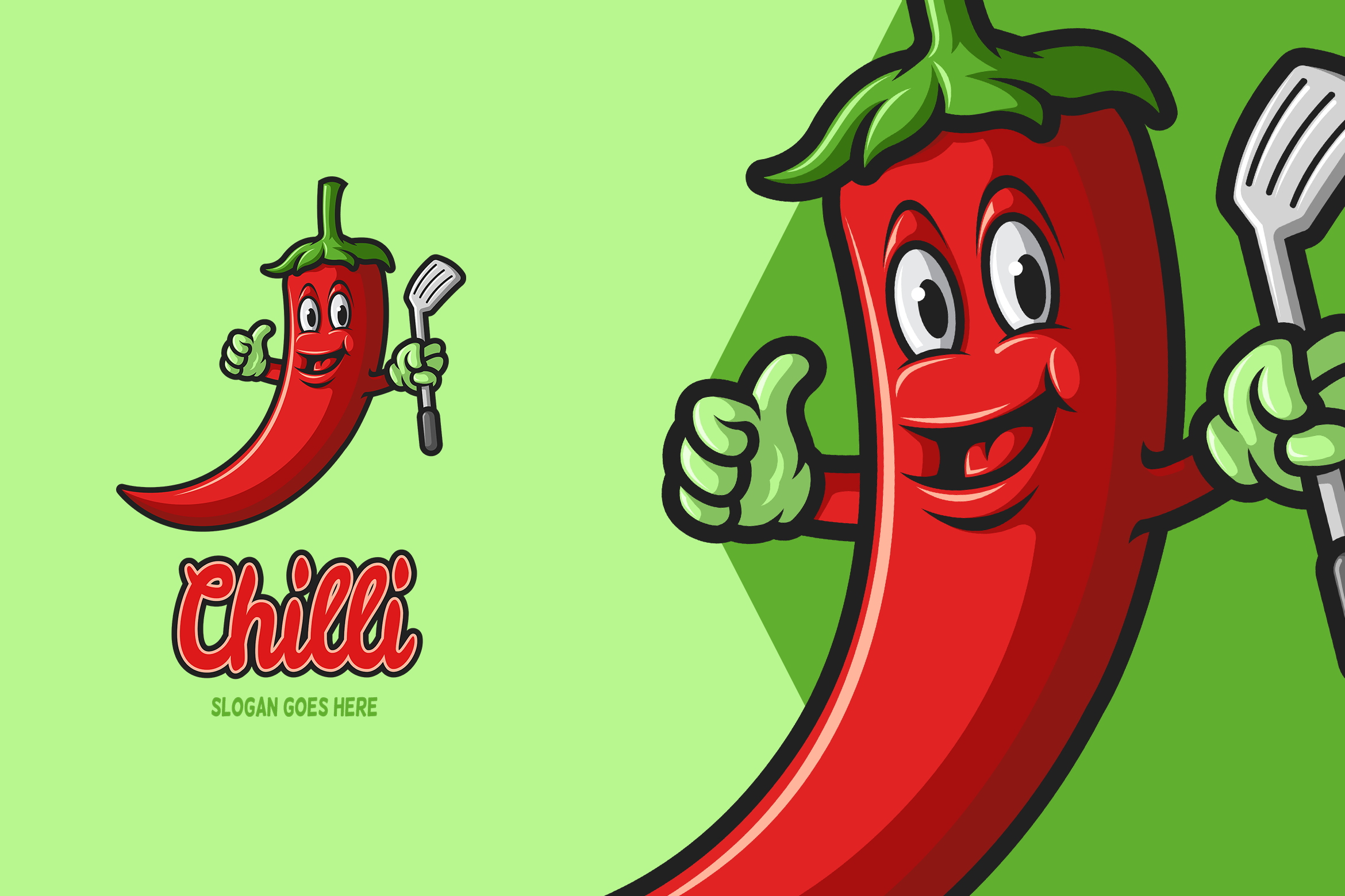 Chilli - Mascot Logo, a Branding & Logo Template by AQR Studio