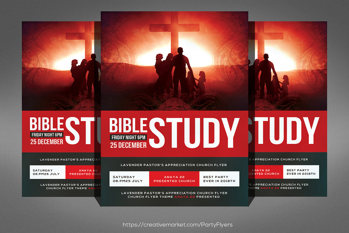 Bibile Study Flyer Psd, a Flyer Template by Graphic Templates