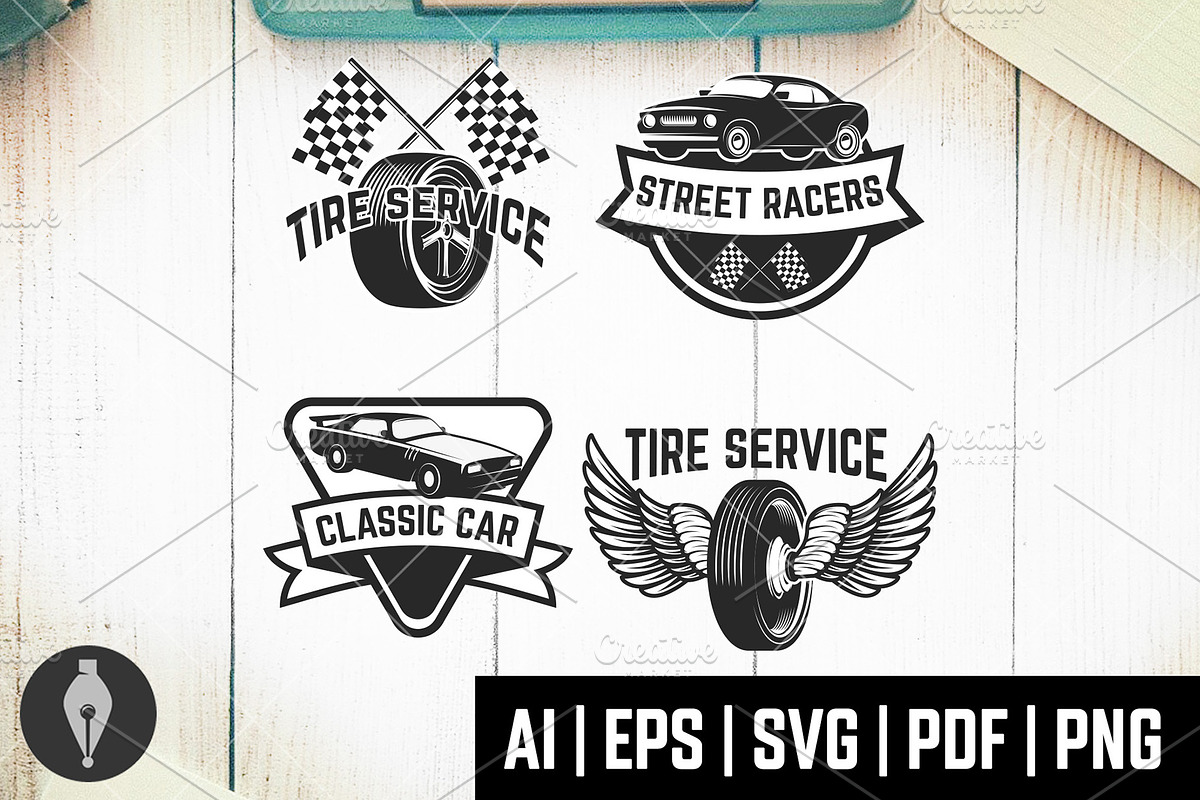 Garage, Car Repair Emblems Svg, an Icon by Vectorhight | Creative Market
