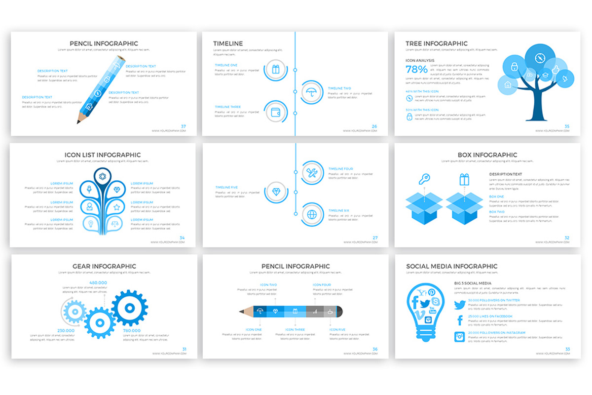 Clear PowerPoint Template, a Presentation Template by RRGraph