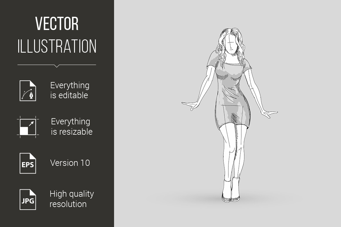 Dancing Girl, a Graphic by DvargShop | Creative Market