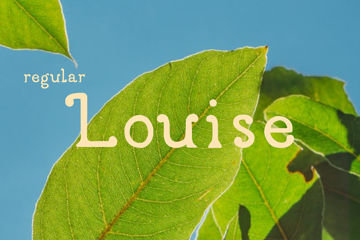 Louise hand drawn font