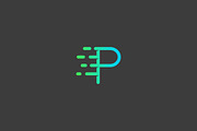 Dynamic moving letter P logo., a Branding & Logo Template by Bureau