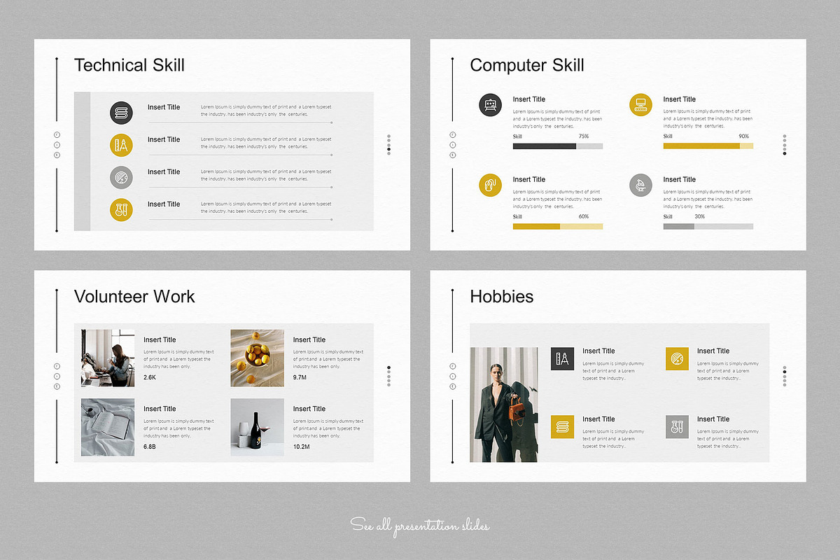 CV Presentation Template, a Presentation Template by TemplatesForest