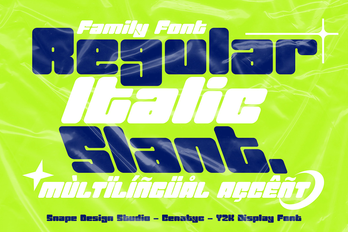 Cenatyc - Y2K Font