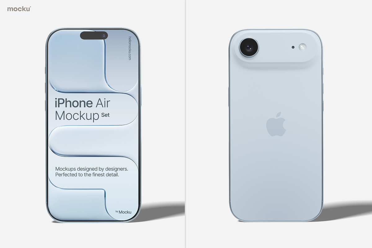 iPhone Air Mockup Set, an iPhone Mockup by Mocku