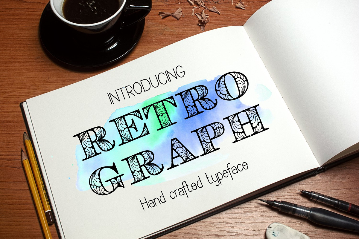 Retrograph Font, a Font by Digital Typeface Studio | Creative Market