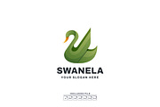 Swan Gradient Logo Vector Icon, a Branding & Logo Template by yuanesei