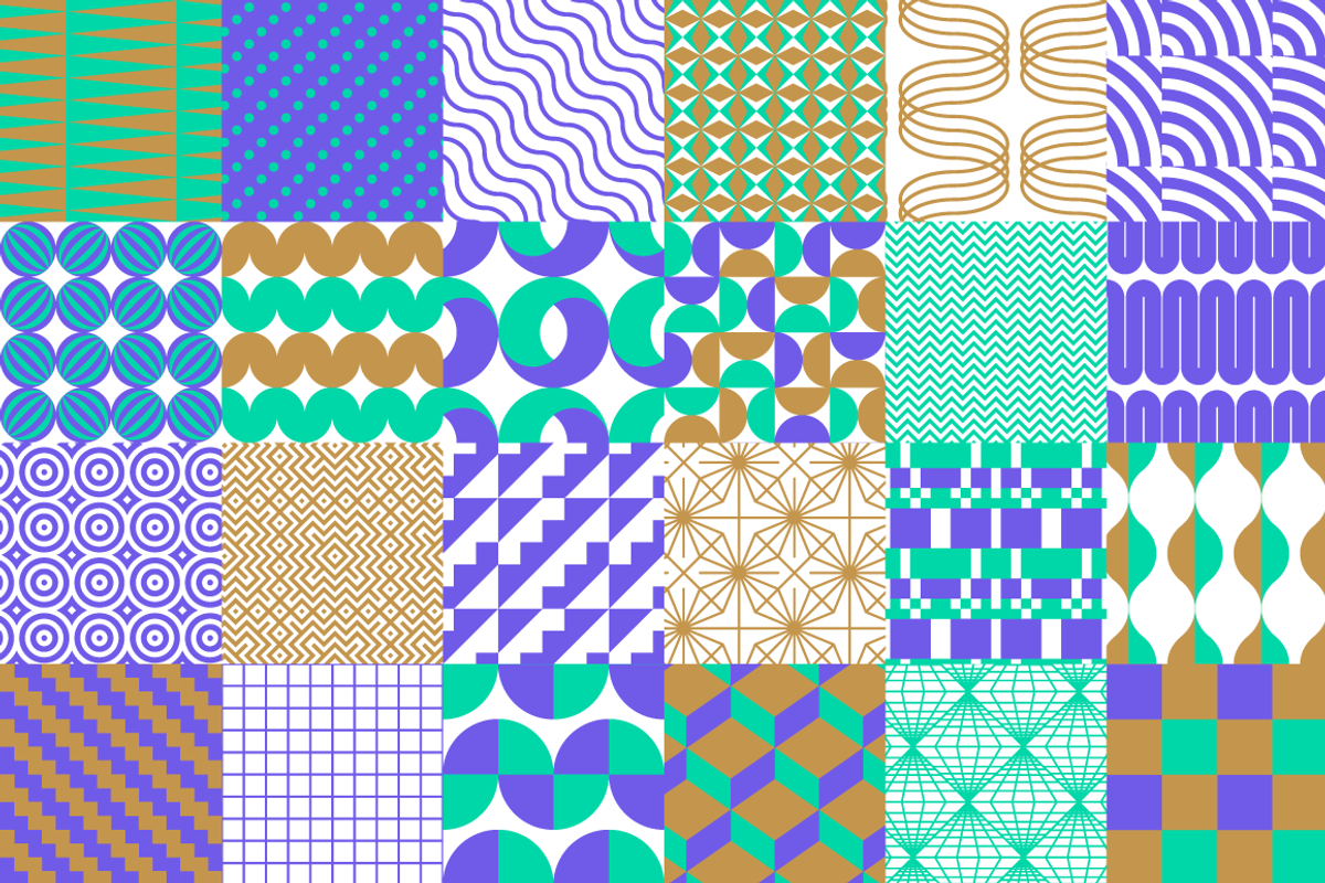 Geometric Fun - Patterns Bundle, a Pattern Graphic by kloroform