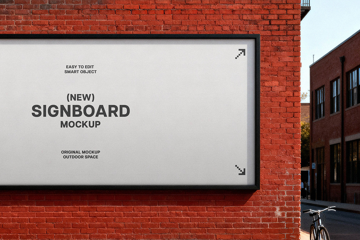 Brick Wall Banner Mockup, an Advertising Mockup by Design Squad