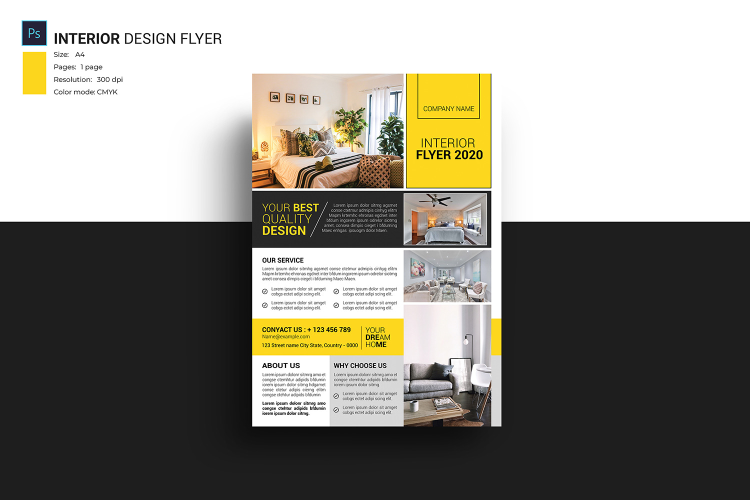 Interior Design Flyer, a Flyer Template by crazyOWL