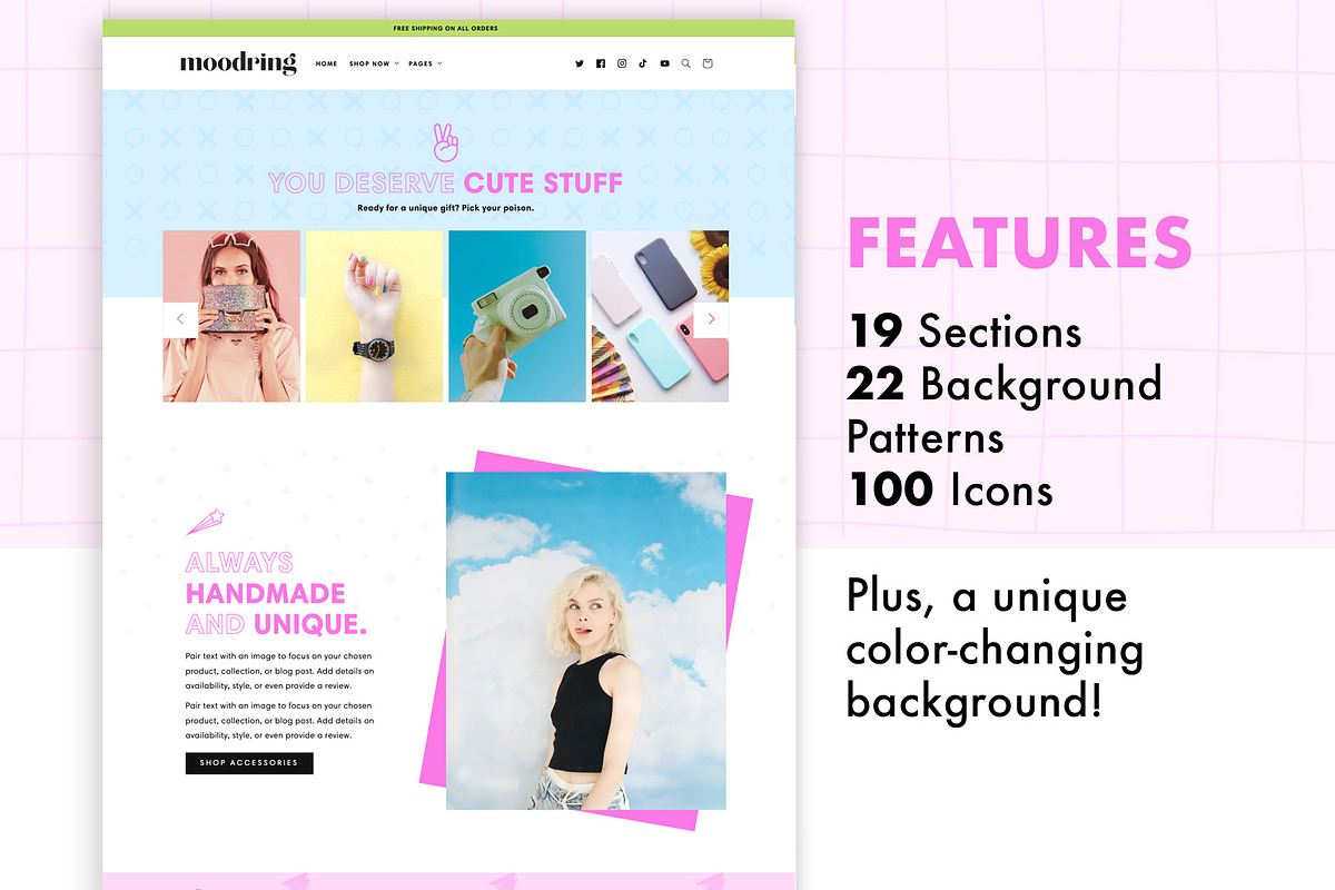 Moodring: Cute Shopify Theme, a Shopify Template by ltsdesigns