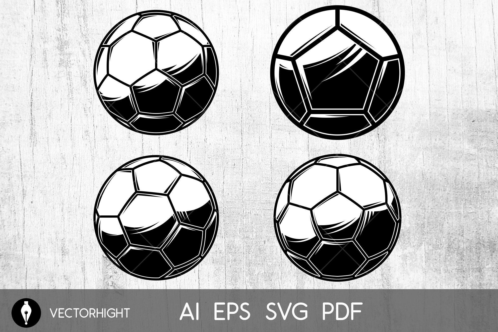 Football soccer balls SVG | Graphic Objects ~ Creative Market