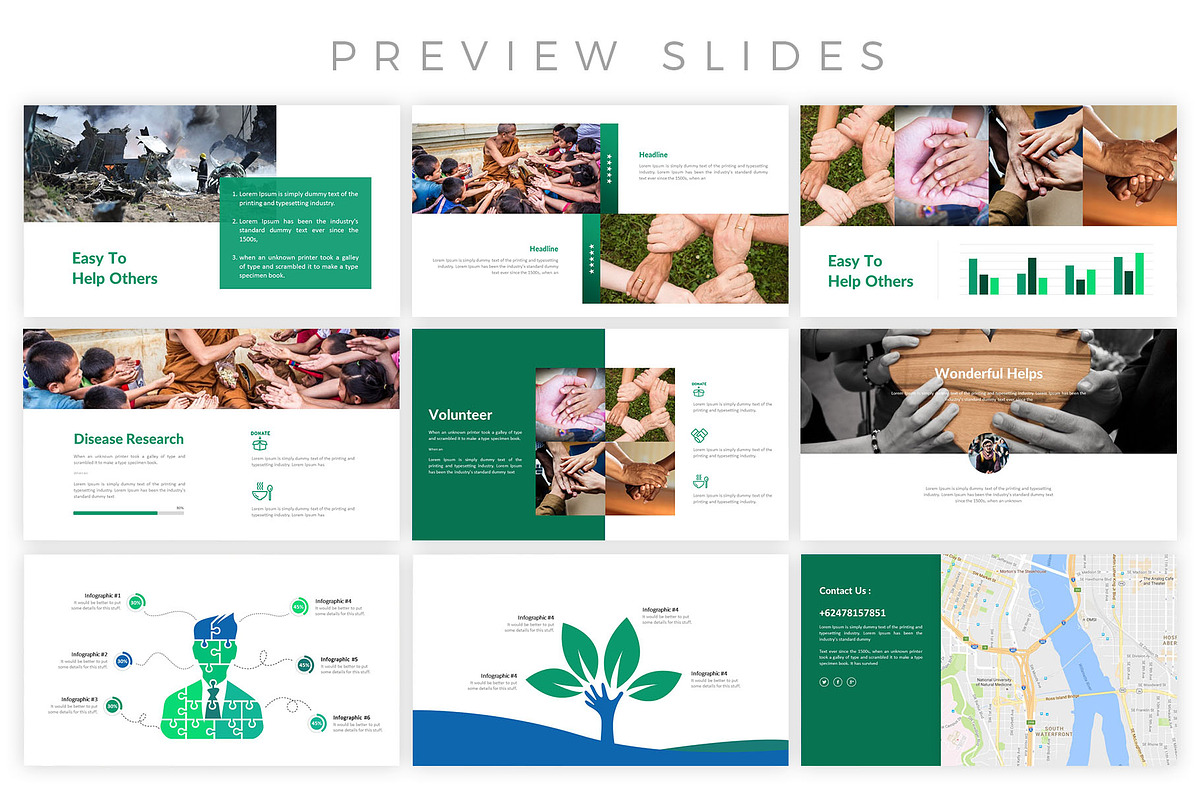 Volunteer Presentation Template, a Presentation Template by Digitcase x ...