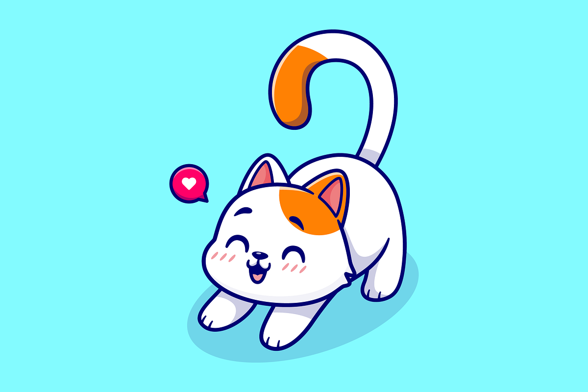 Cute Cat Stretching Cartoon, an Animal Illustration by Catalyst Labs