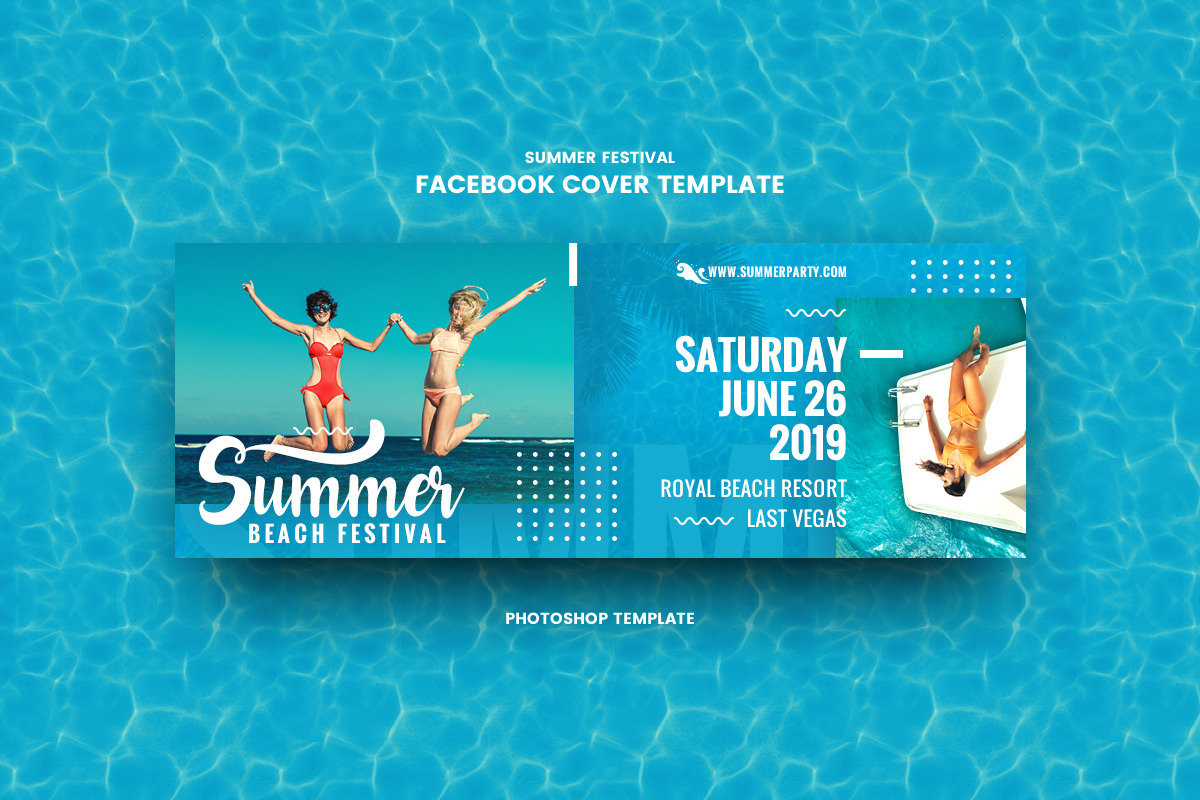 Summer Facebook Cover Template, a Social Media Template by Youwes Template