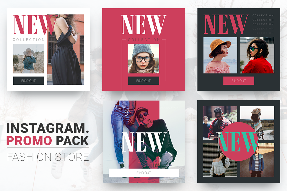 Multipurpose Instagram Promo Pack, a Social Media Template by kleonz