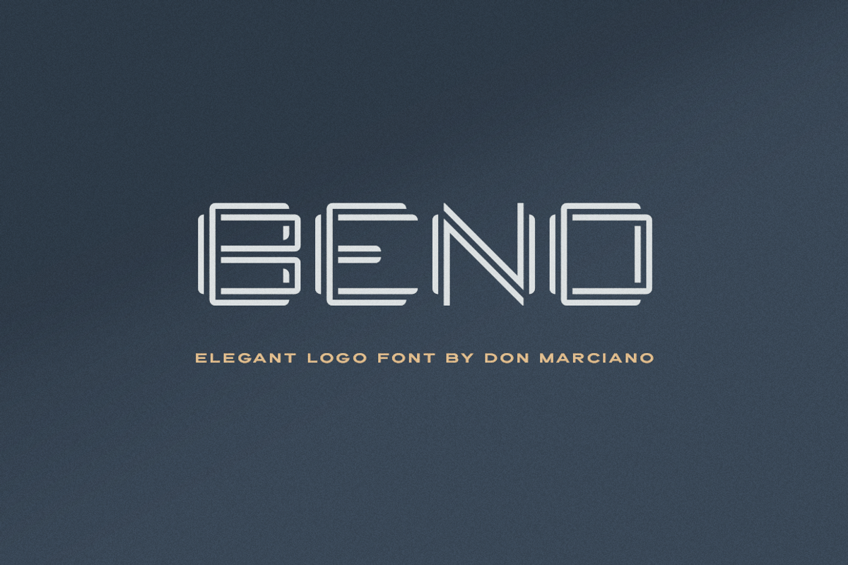 Bend Logo Font, a Font by DonMarciano