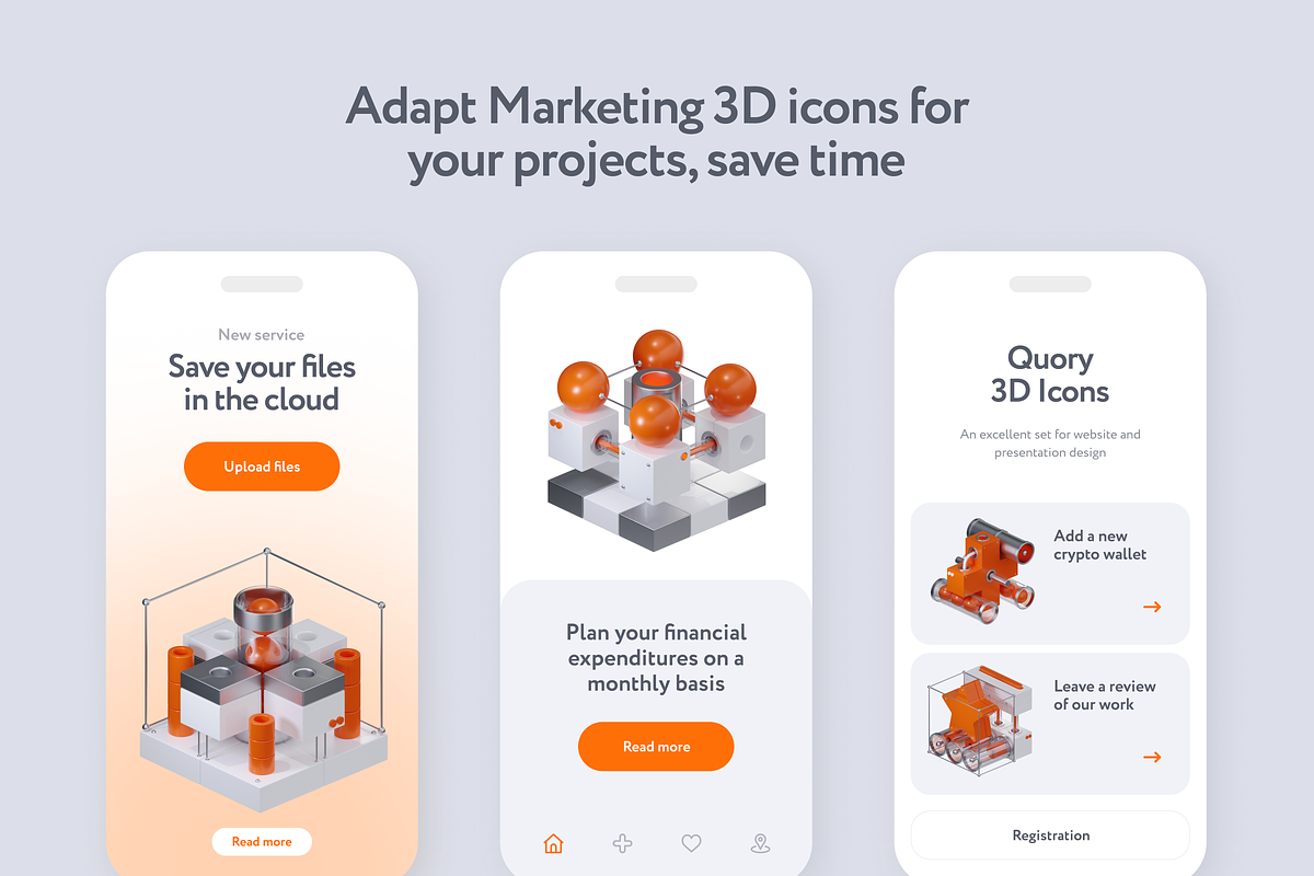 Quory Technology 3D Icons