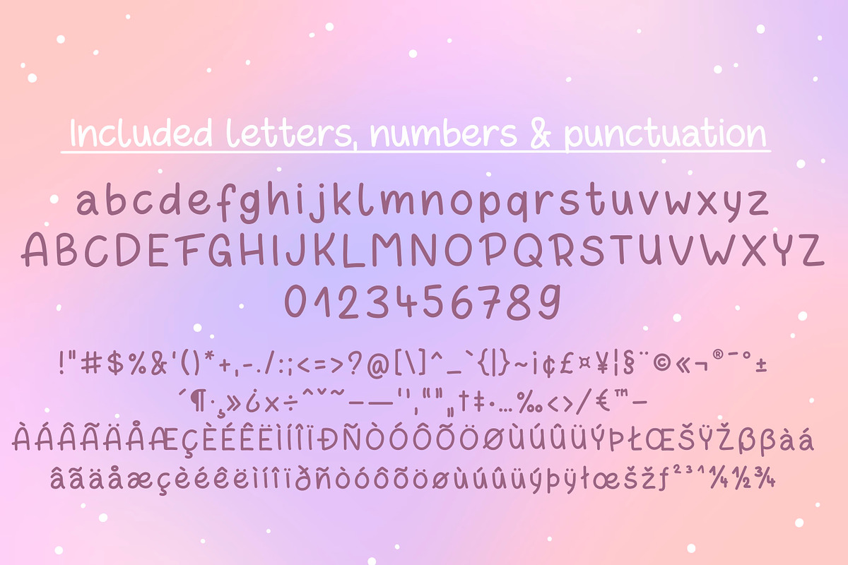 Kawaii Notes handwriting font, a Sans Serif Font by laura.design