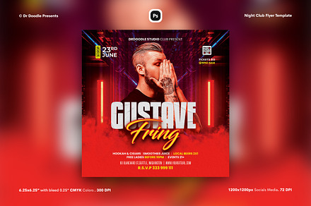Gentlemen's Club Flyer | Flyer Templates ~ Creative Market