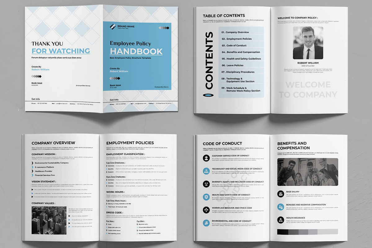 Employee Policy Handbook Template