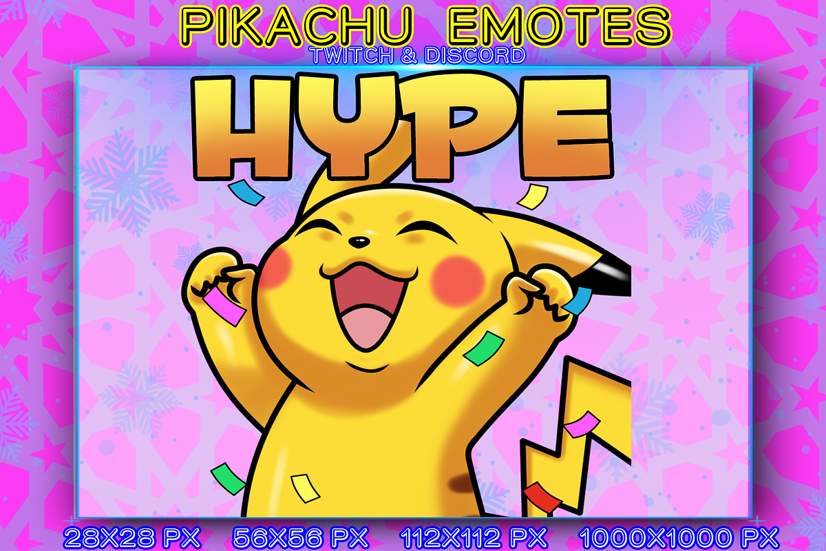 PIKACHU EMOTES TWITCH, an Object Graphic by YUNGMOTS
