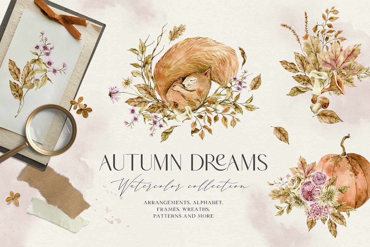 AUTUMN DREAMS watercolor collection
