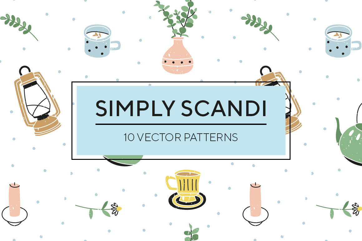 Simply Scandi patterns, a Pattern Graphic by Piñata | Creative Market