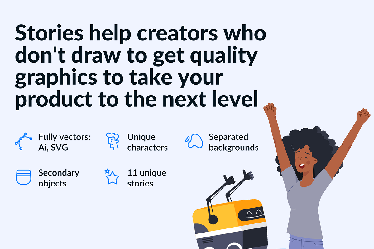 Stories Illustration Kit, a Person Illustration by Forpeople