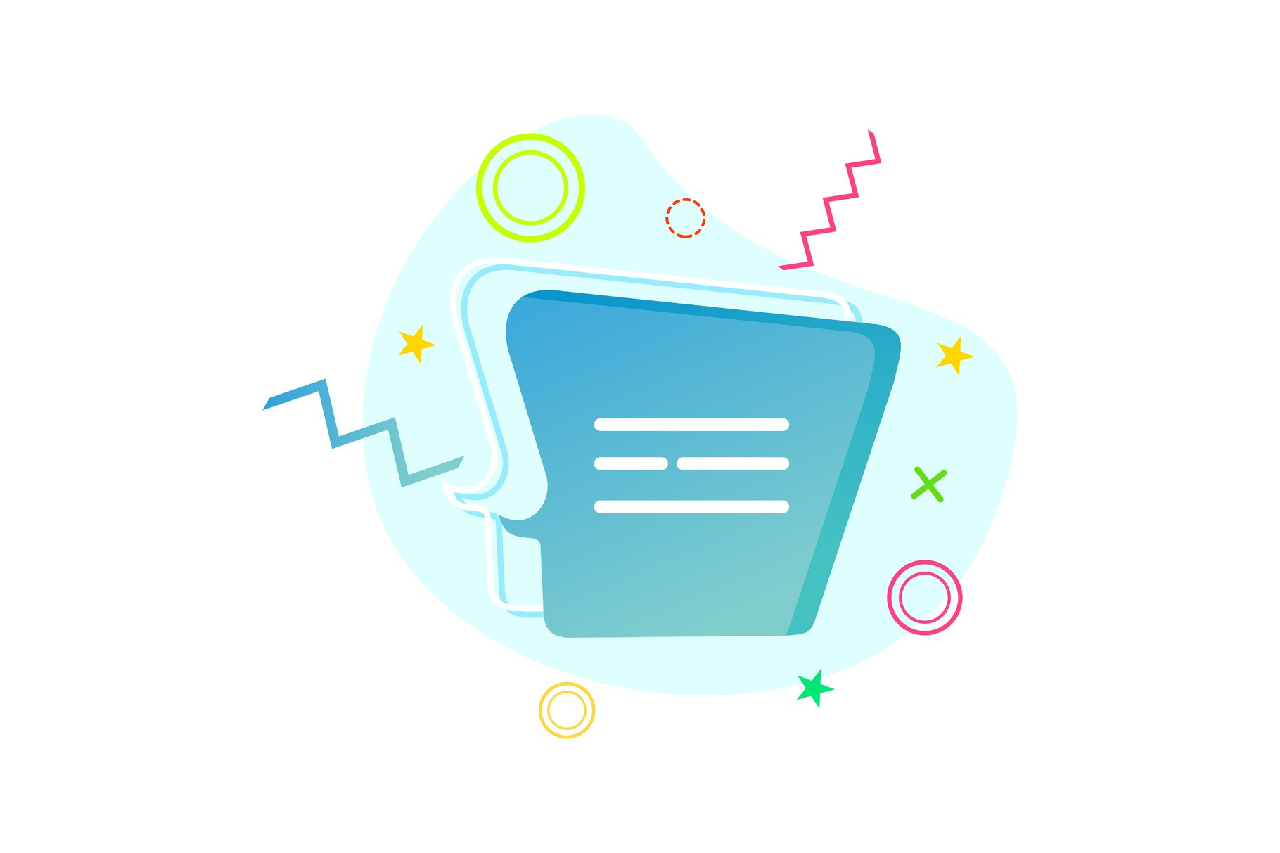 Shape speech talking cloud, quote | Textures ~ Creative Market