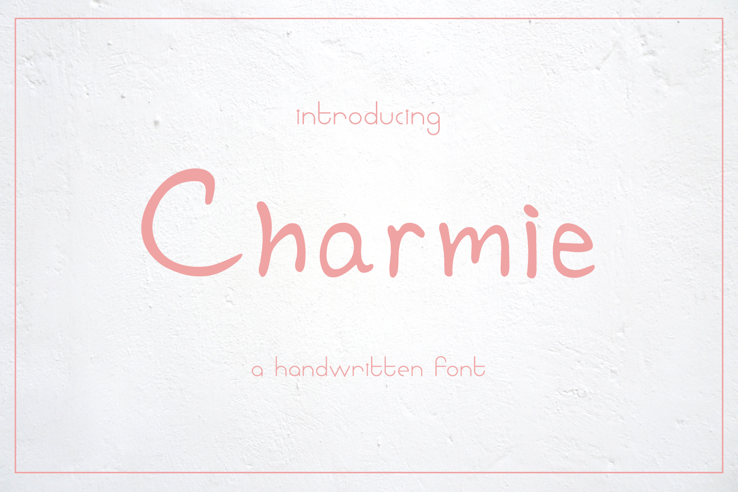 Charmie - a handwritten font, a Font by white supply