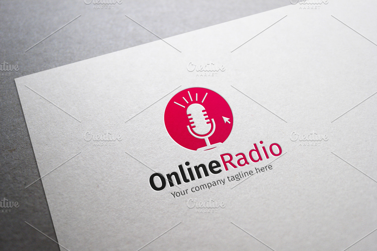 Online Radio Logo, a Branding & Logo Template by XpertgraphicD