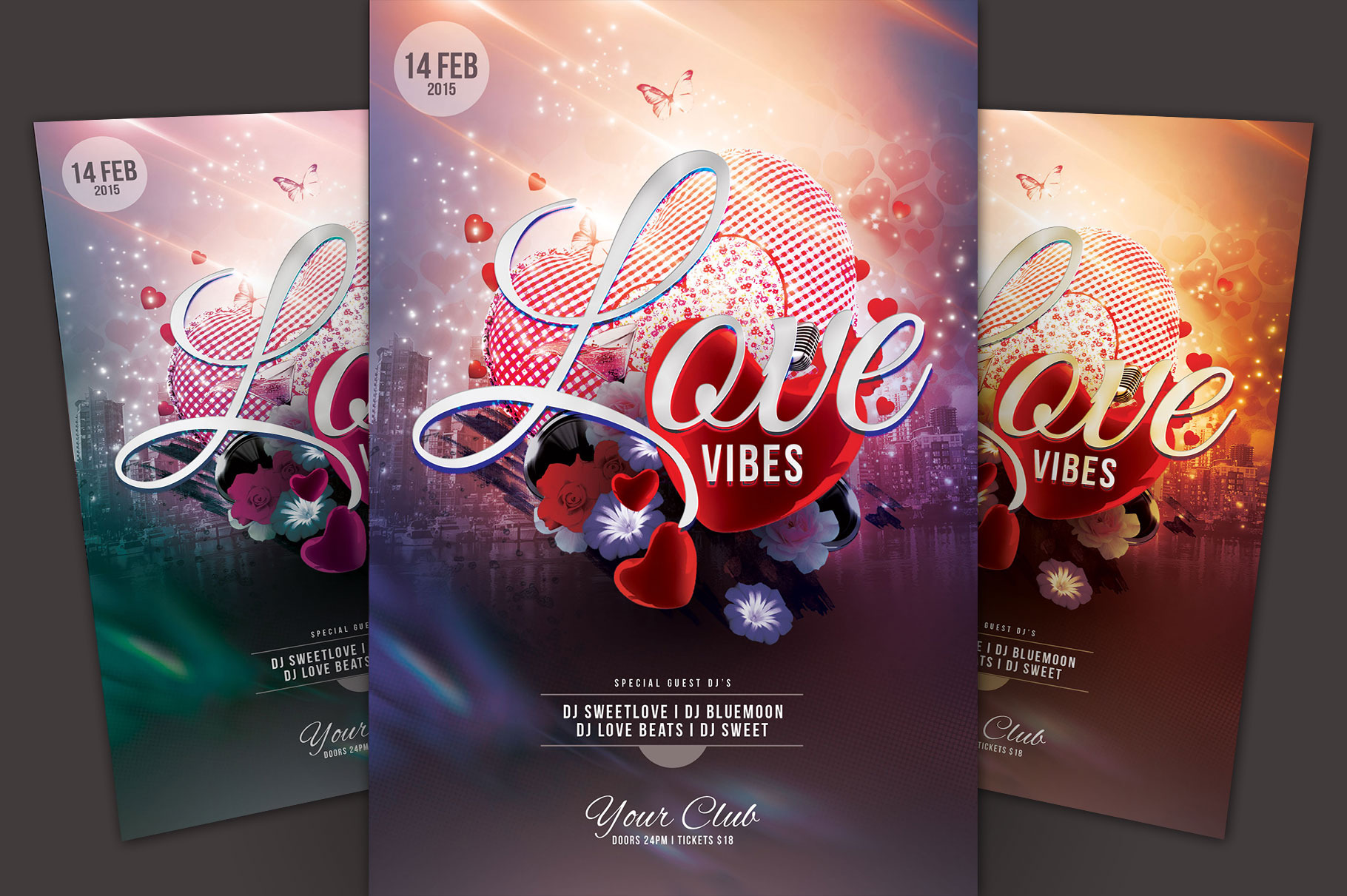 Love Vibes Flyer, a Flyer Template by styleWish