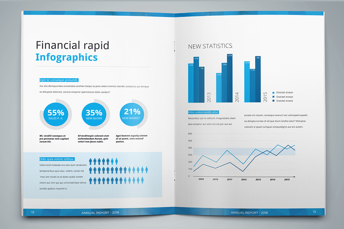 Annual Report -InDesign Template, a Brochure Template by Design_Fx